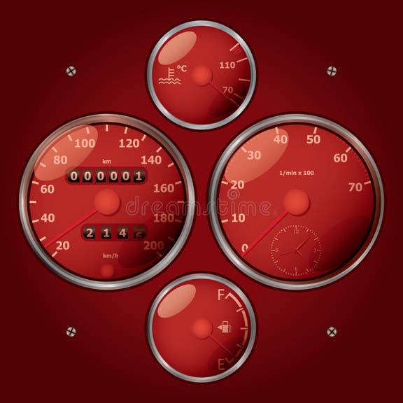 Vehicle Tachometers Stock Illustrations – 27 Vehicle Tachometers Stock ...