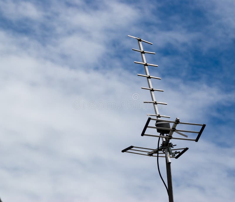 Analog Television Antenna Technology Stock Photo - Image of analog ...