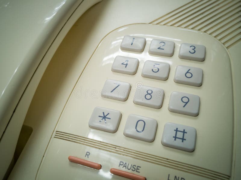 Analog Telephone in Retro Theme Stock Photo - Image of office, call ...