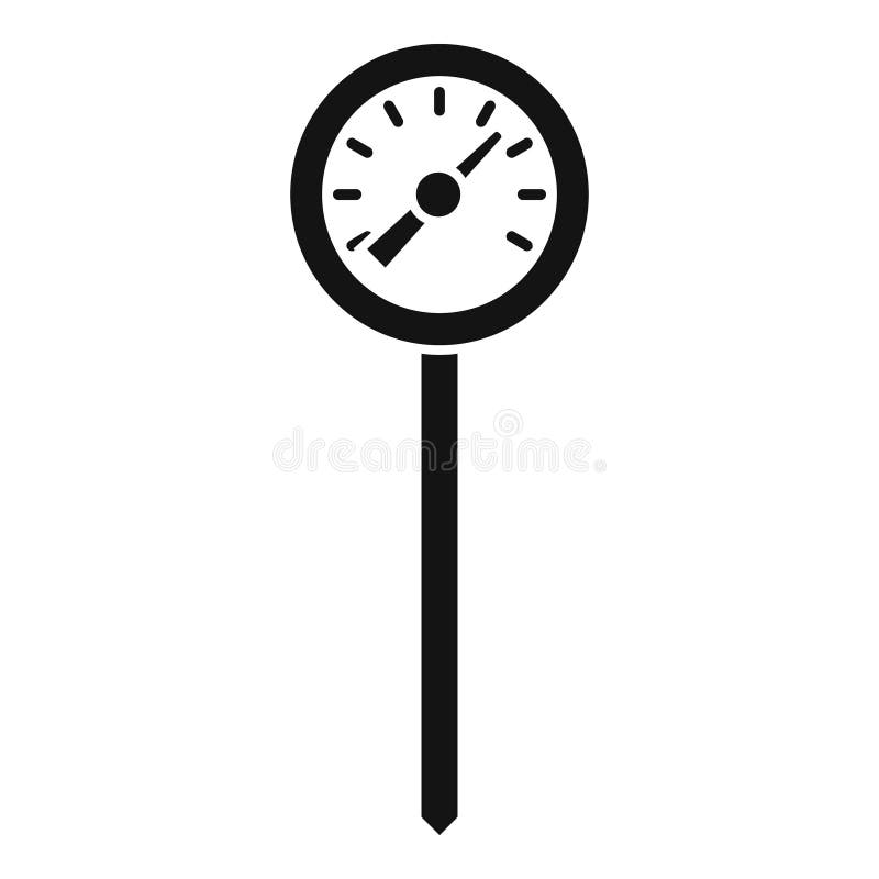 Analog Thermometer with Round Display Showing Increasing Temperature ...