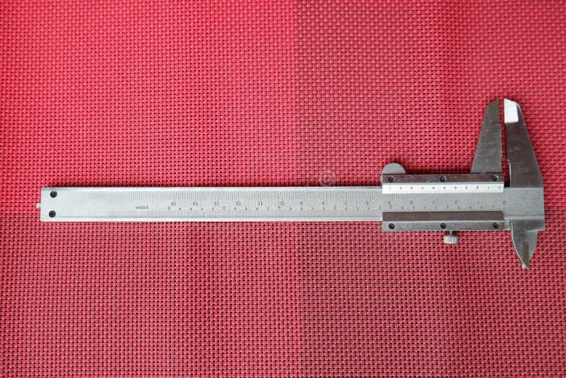 Analog Vernier Caliper - Isolated on White Stock Photo - Image of white ...