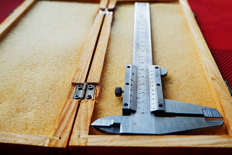 Analog Vernier Caliper stock image. Image of caliper - 211676185