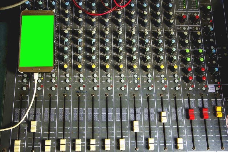 Analog Voice Recorder with Digital Mobile Phone Stock Photo - Image of ...