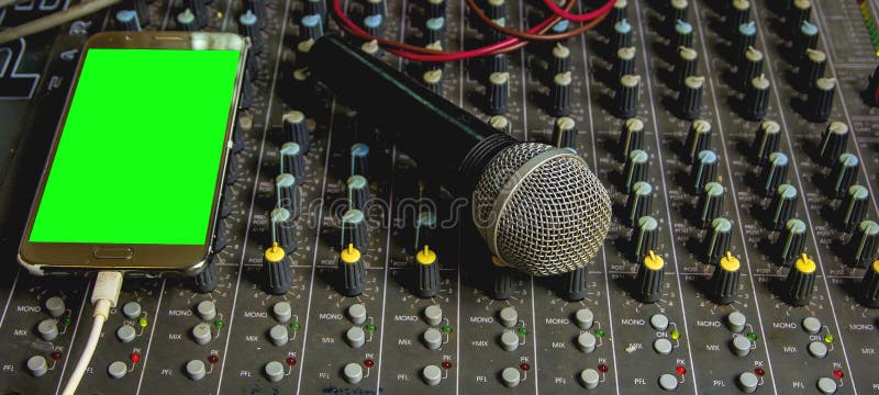 Analog Voice Recorder with Digital Mobile Phone Stock Photo - Image of ...