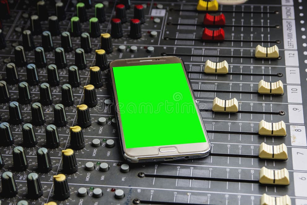 Analog Voice Recorder with Digital Mobile Phone Stock Photo - Image of ...