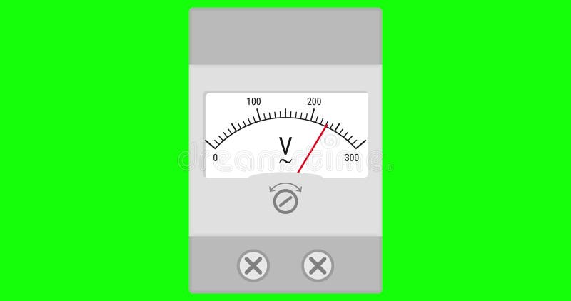 Analog Voltmeter Green Screen Animation Stock Footage - Video of voltmeter, equipment: 367776662