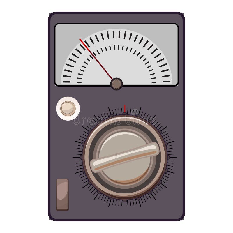 Analog Voltmeter Measuring Voltage with Dial and Needle Stock ...