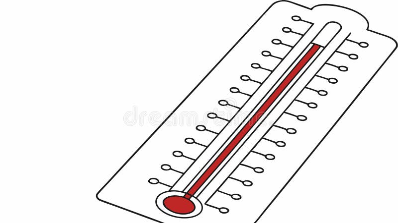 An Analog Wall Thermometer Showing a Moderate Temperature Vector Design ...