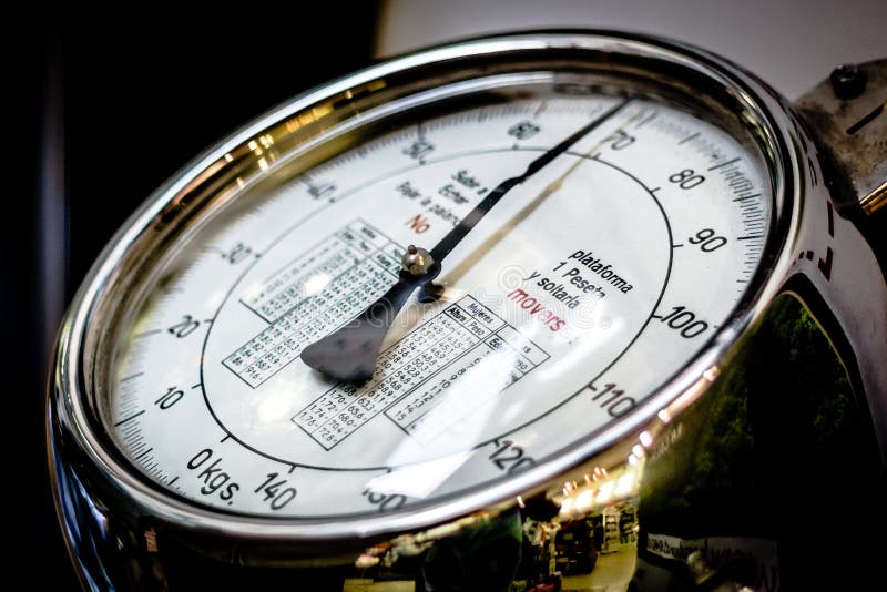 Analog Weight Scale Display Stock Image - Image of heavy, industry ...