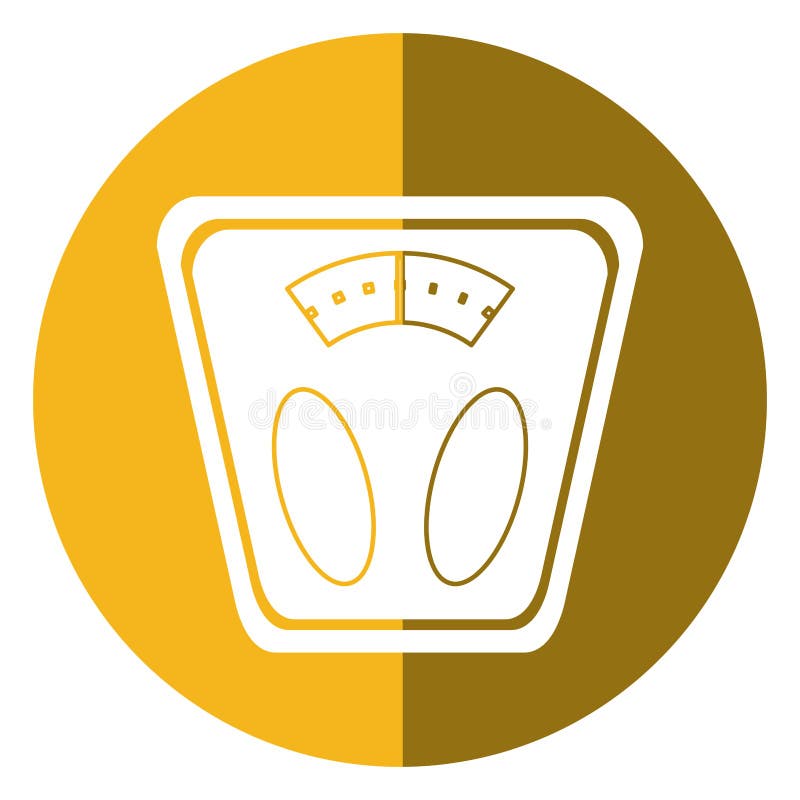 Analog Weight Scale Fitness Shadow Stock Vector - Illustration of ...