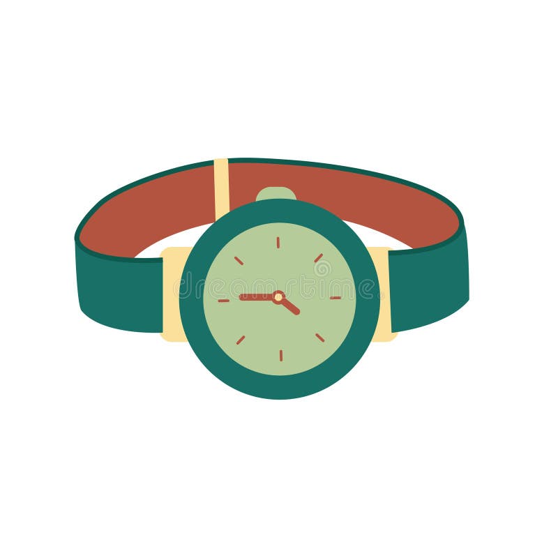 Analog Wrist Watch Icon Vector Stock Vector - Illustration of date ...