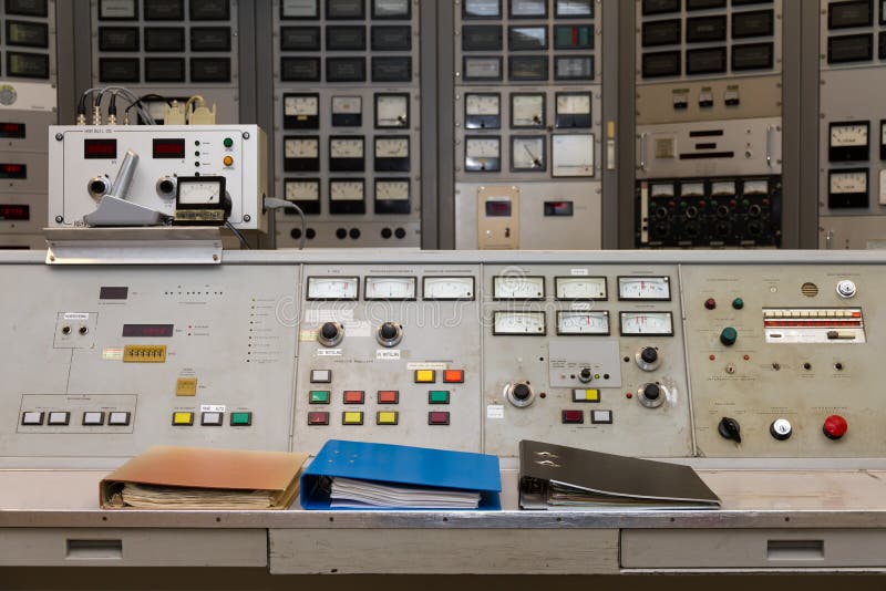 Control Panels Underground Bunker Stock Photo - Image of measurement ...