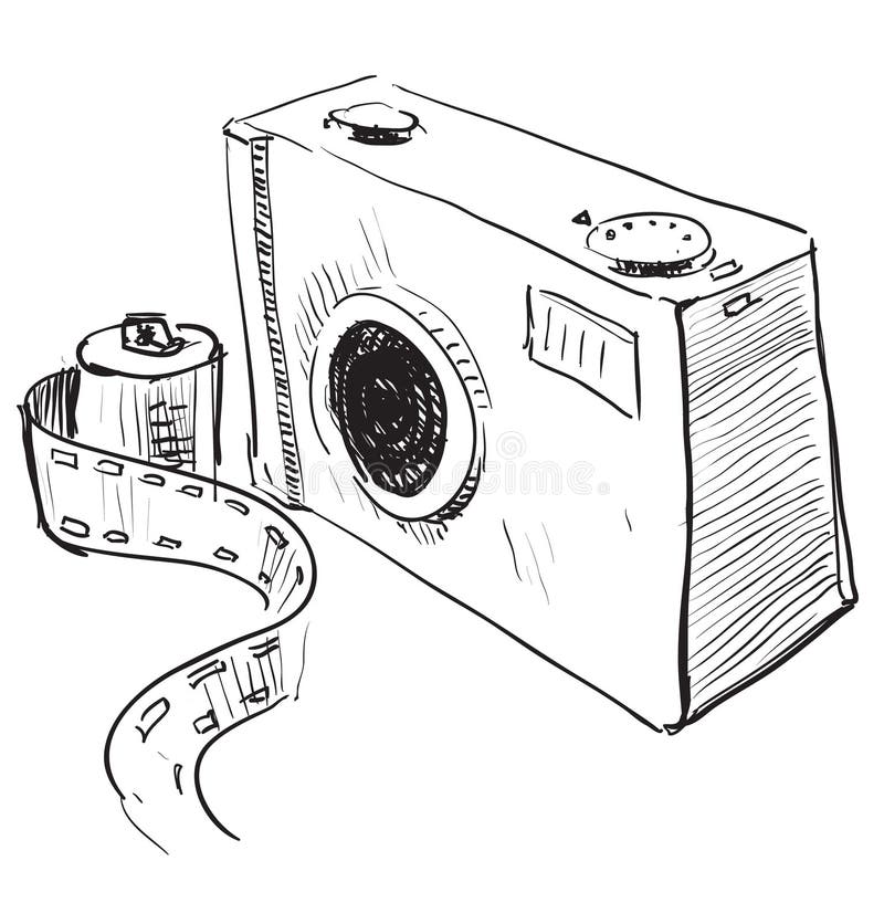 Analogue photo camera icon stock vector. Illustration of cartoon - 32177819