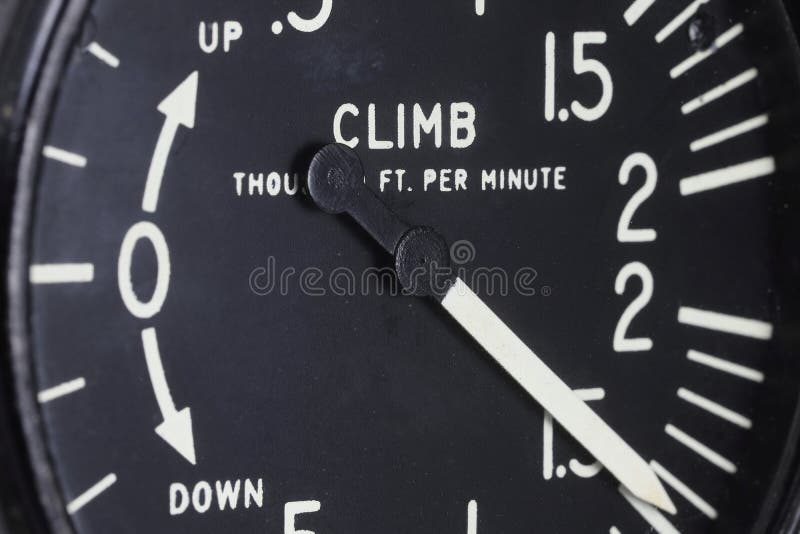 Analogue variometer stock image. Image of aviation, gauge - 204946563