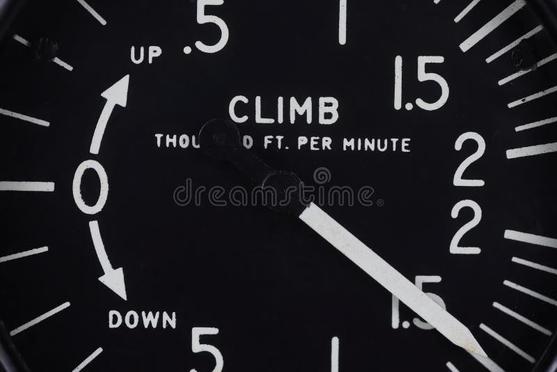 Analogue variometer stock image. Image of rate, descent - 204946493