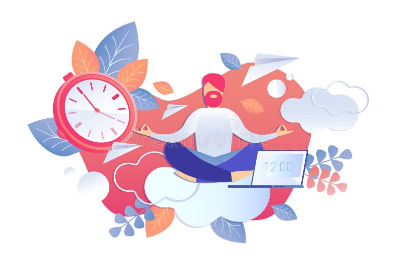 Analysis Activity and Time Vector Illustration. Stock Vector ...