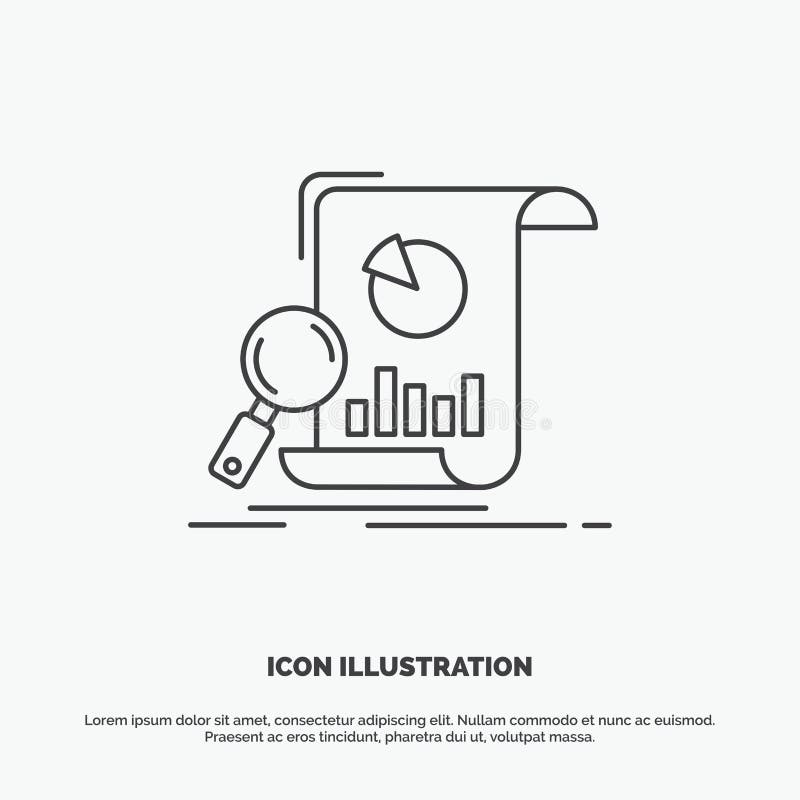 Analysis, Analytics, Business, Financial, Research Icon. Line Vector ...