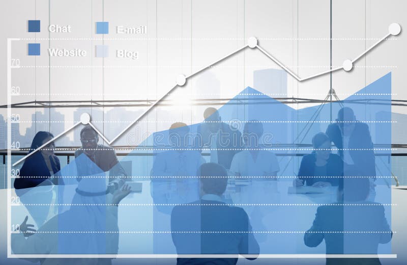 Business Statistics Success Concept : Businessman Analytics Financial ...