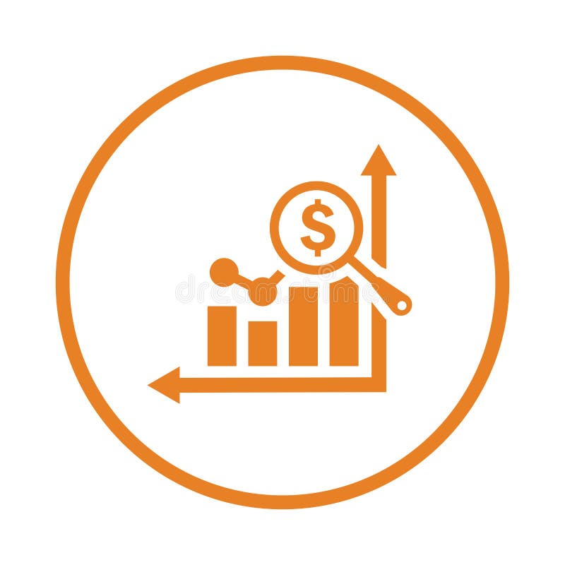 Analysis, Analytics, Diagram Icon. Orange Vector Graphics Stock ...