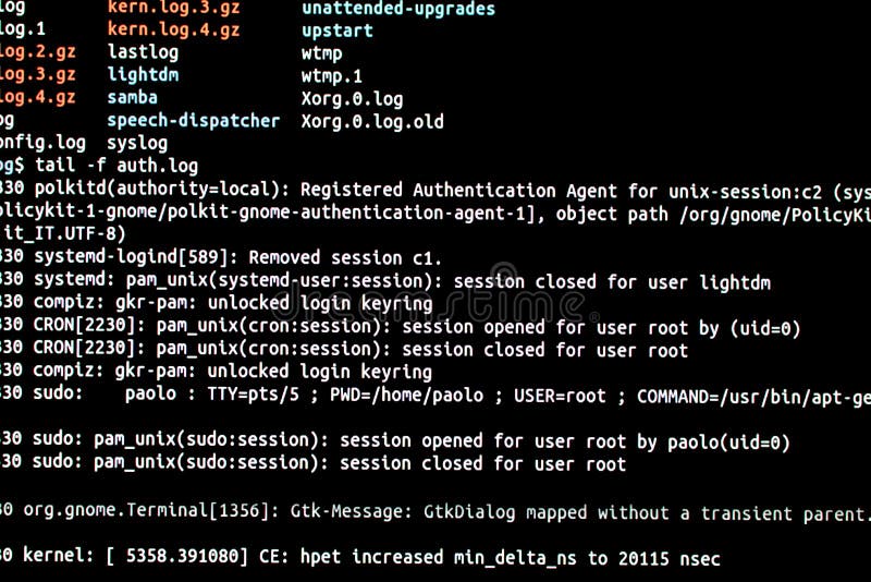 Linux Server Administrator Analysis Of Authentication Log Files In An