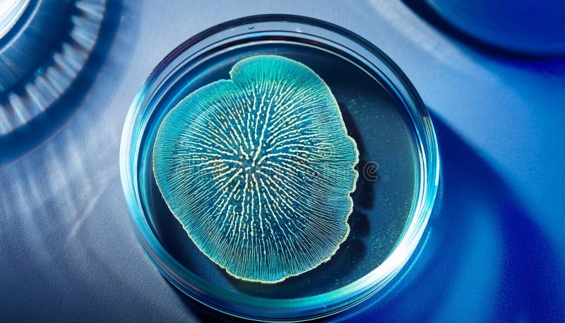 Analysis of Bacterial Cultures in Petri Dishes, Bacteria Growing Stock ...