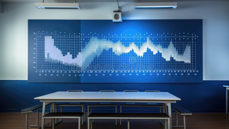 Analysis blue graph stock illustration. Illustration of insight - 360732123