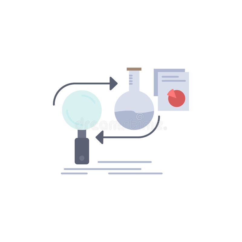 Analysis, Business, Develop, Development, Market Flat Color Icon Vector ...