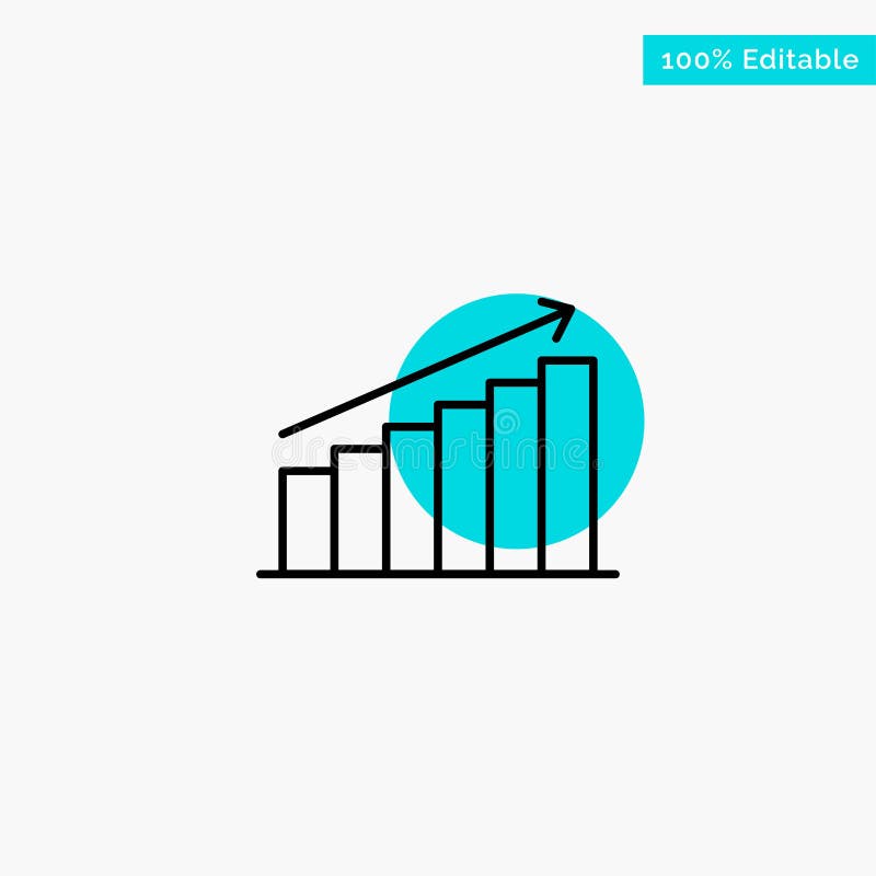 Statistics Turquoise Concept Icon Stock Vector - Illustration of data ...