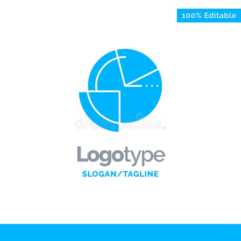 Analysis, Chart, Data, Diagram, Monitoring Blue Solid Logo Template ...