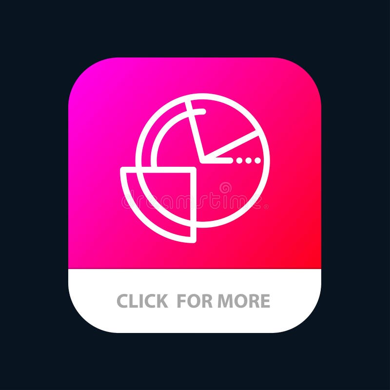 Analysis Chart Data Diagram Monitoring Mobile App Button Android And Ios Line Version Stock