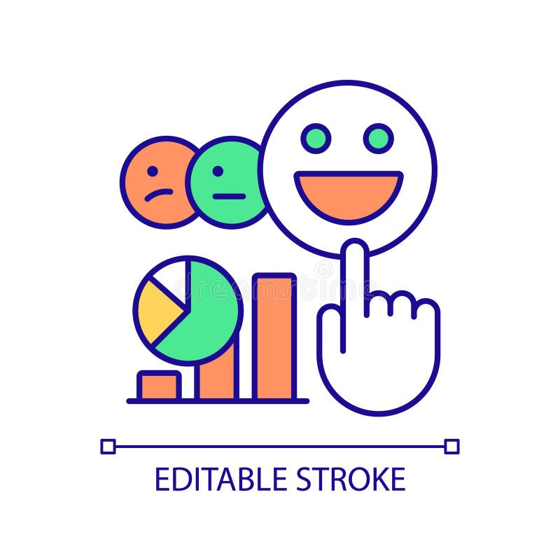 Analysis Customer Satisfaction Level RGB Color Icon Stock Vector ... Analysis Customer Satisfaction Level RGB Color Icon Stock Vector ...