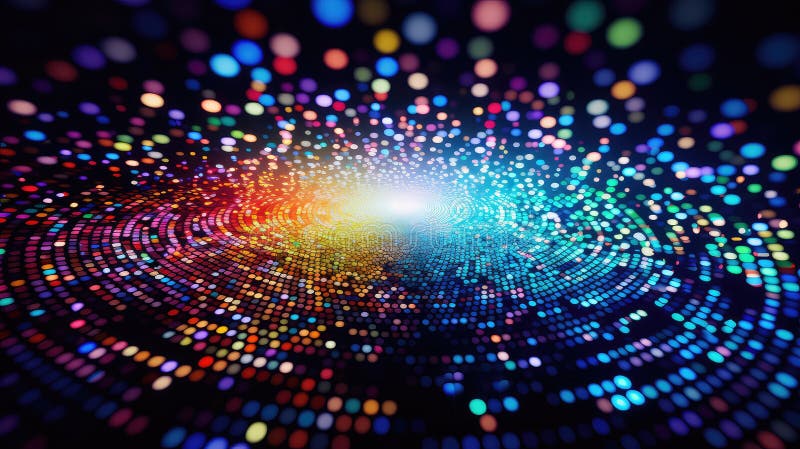 Computer Network Tech Background Stock Illustration - Illustration of ...