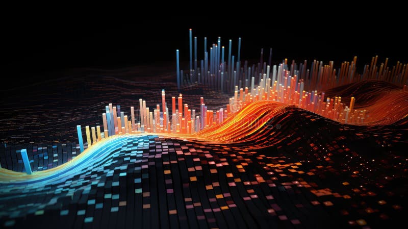Analysis Dynamic Data Sorting Stock Illustration - Illustration of ...