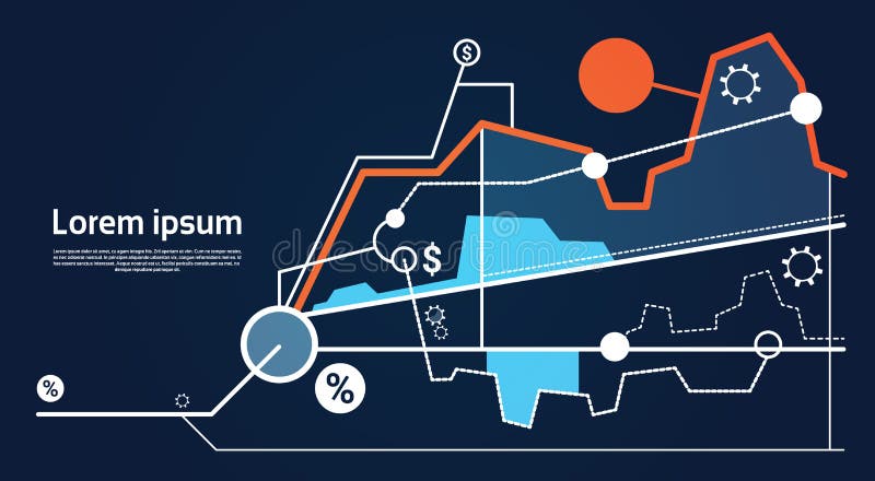 Analysis Finance Graph Financial Business Chart Stock Vector ...