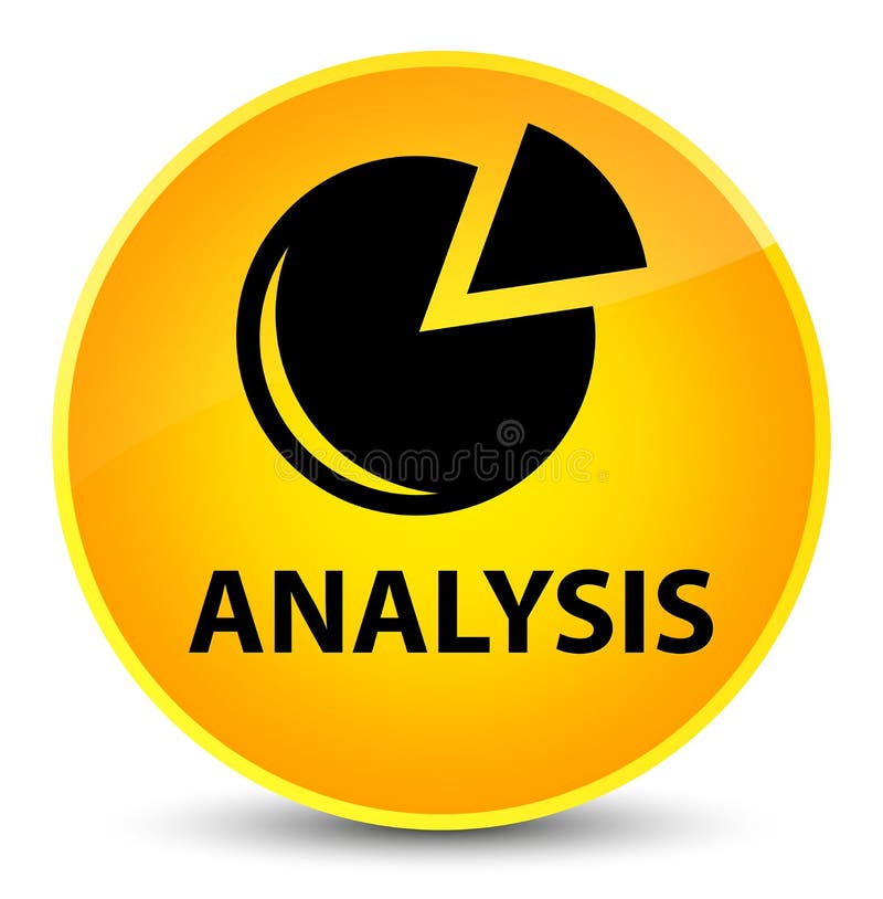 Analysis (graph Icon) Elegant Yellow Round Button Stock Illustration ... Analysis (graph Icon) Elegant Yellow Round Button Stock Illustration ...