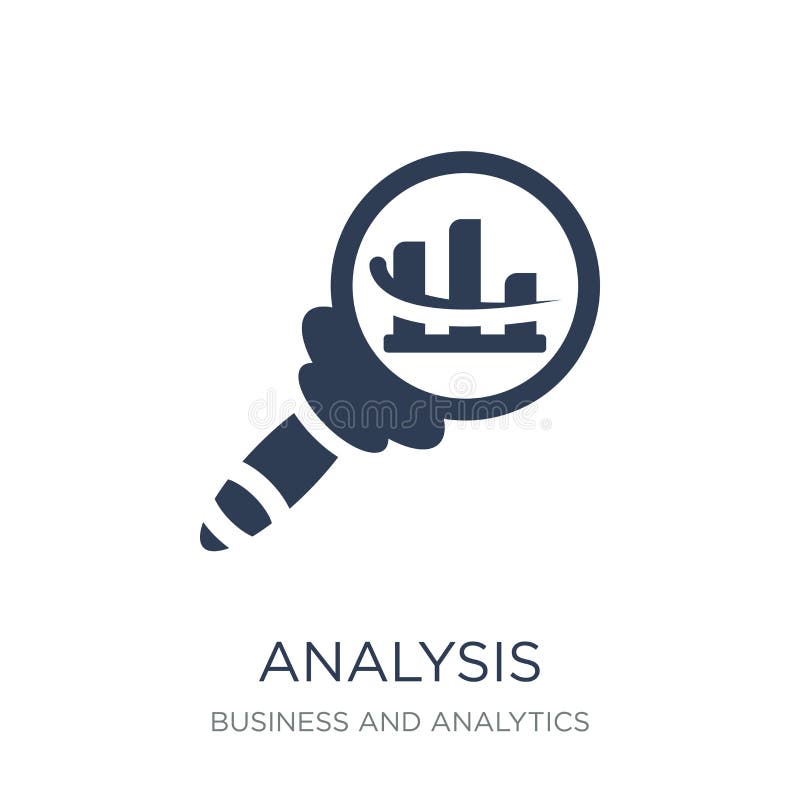 Analysis Icon. Trendy Flat Vector Analysis Icon on White Background ...