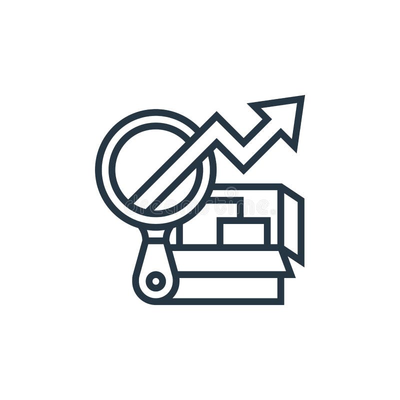 Analysis Icon Vector from Industrial Process Concept. Thin Line ...