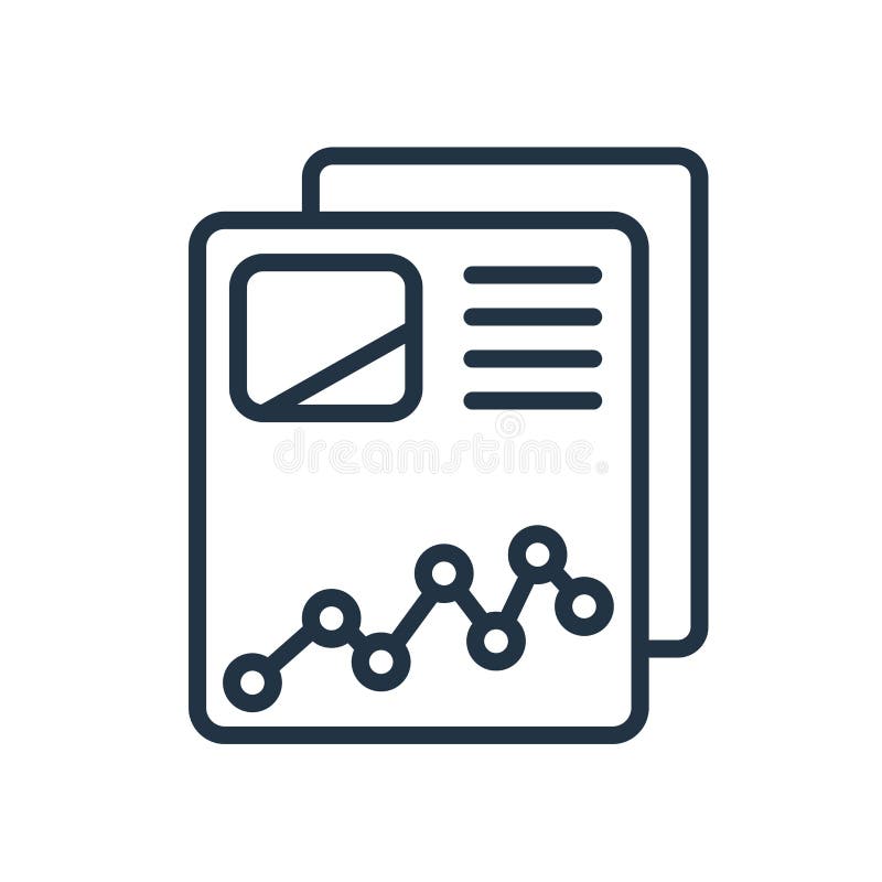 Analysis Icon Vector Sign and Symbol Isolated on White Background ...