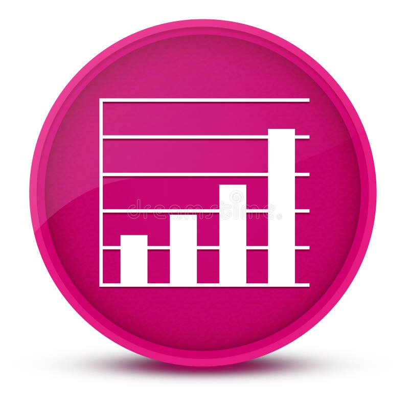 Analysis Luxurious Glossy Pink Round Button Abstract Stock Illustration ...