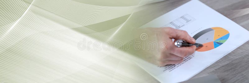 Analysis of Marketing Data Panoramic Banner Stock Photo - Image of data ...