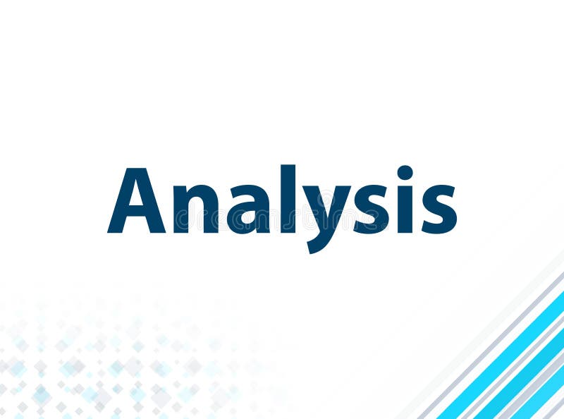Analysis Modern Flat Design Blue Abstract Background Stock Illustration ...