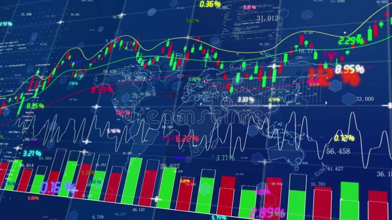 Analysis and Research Chart of Stock Trend Stock Video - Video of ...