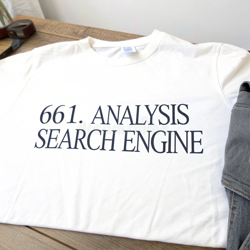 Analysis Search Engine on White Background Stock Illustration ...