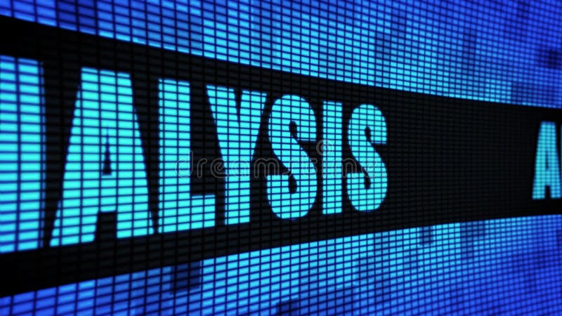 Statistics Side Text Scrolling LED Wall Panel Display Sign Board Stock ...