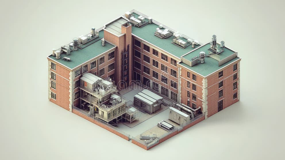 Analysis Simulation of Multi-unit Complex Stock Illustration ...