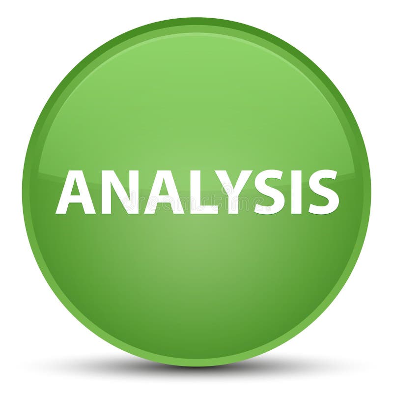 Analysis Special Soft Green Round Button Stock Illustration ...