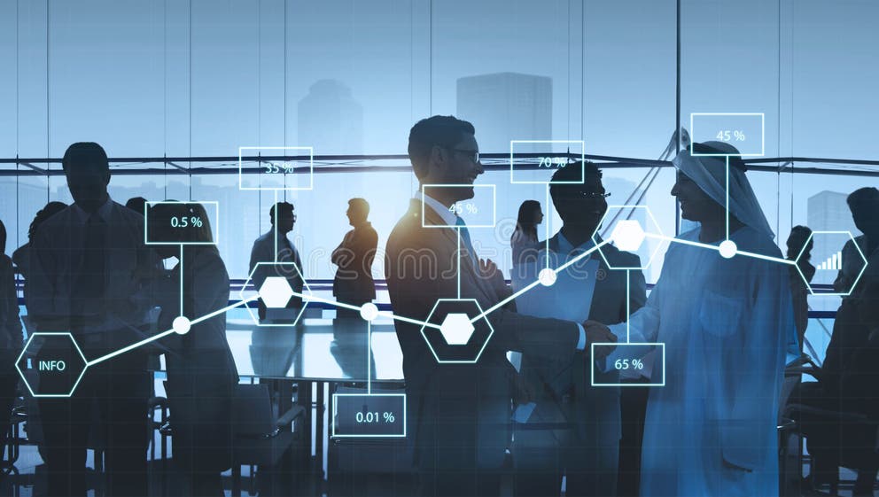 Analysis Statistic Information Percentage Economy Concept Stock Image ...