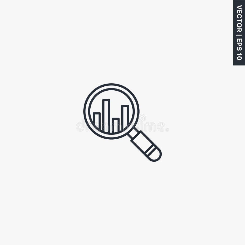 Analysis Statistics, Linear Style Sign for Mobile Concept and Web ...