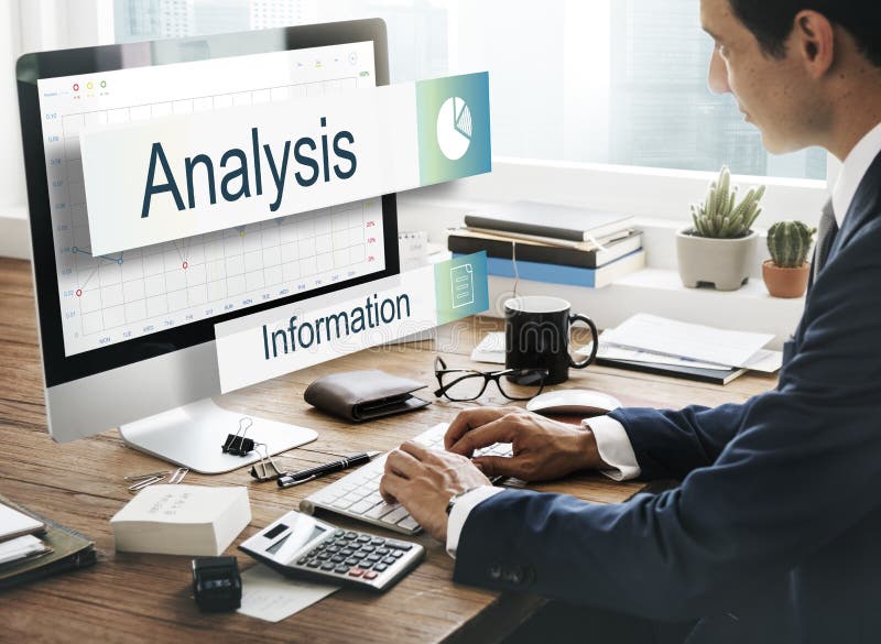 Analysis Stock Exchange Graph Report Progress Concept Stock Photo ...