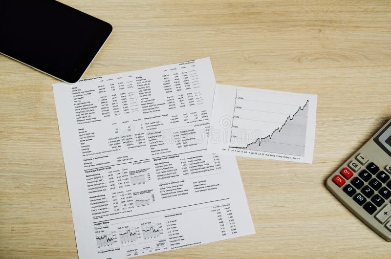 Analysis of Stock Exchange Trading Schedules Stock Photo - Image of ...